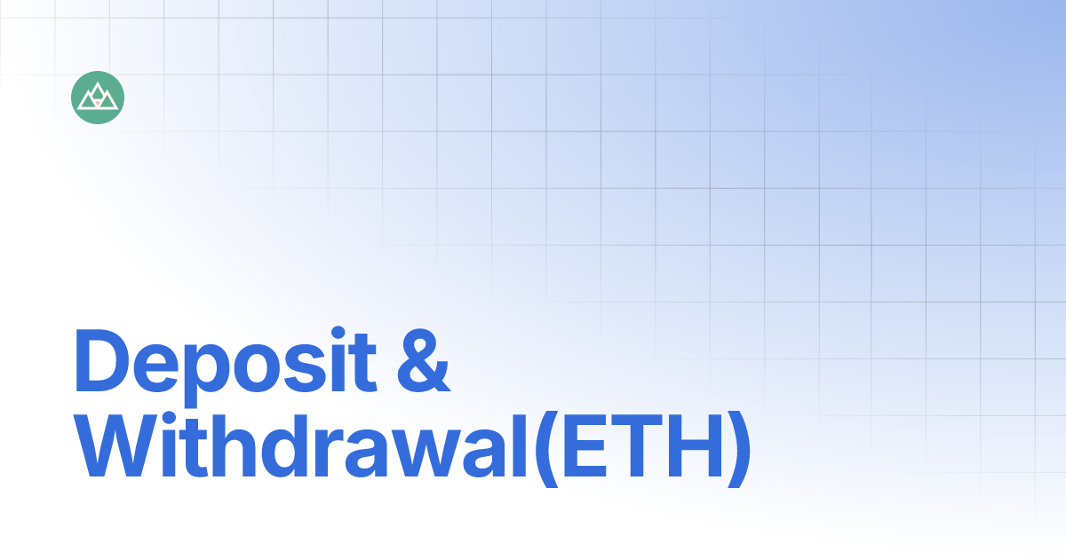 Deposit & Withdrawal(ETH) | English | Yamato Protocol